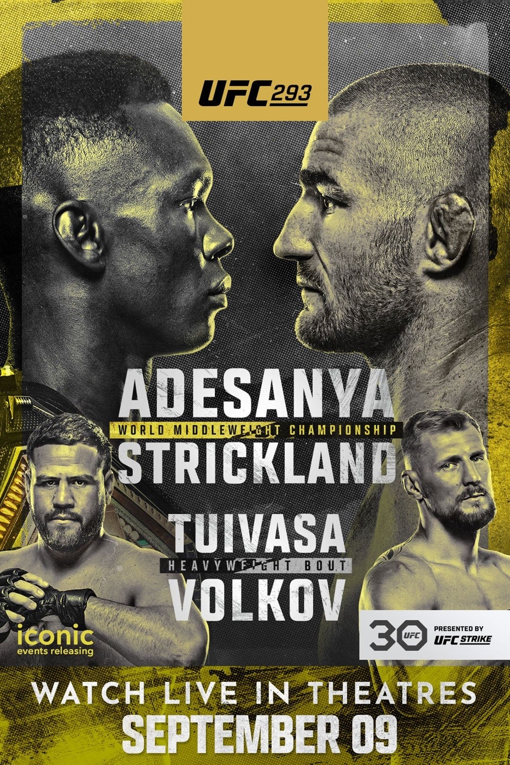 UFC 293 Adesanya vs Strickland Movie Times | Showbiz Fall Creek
