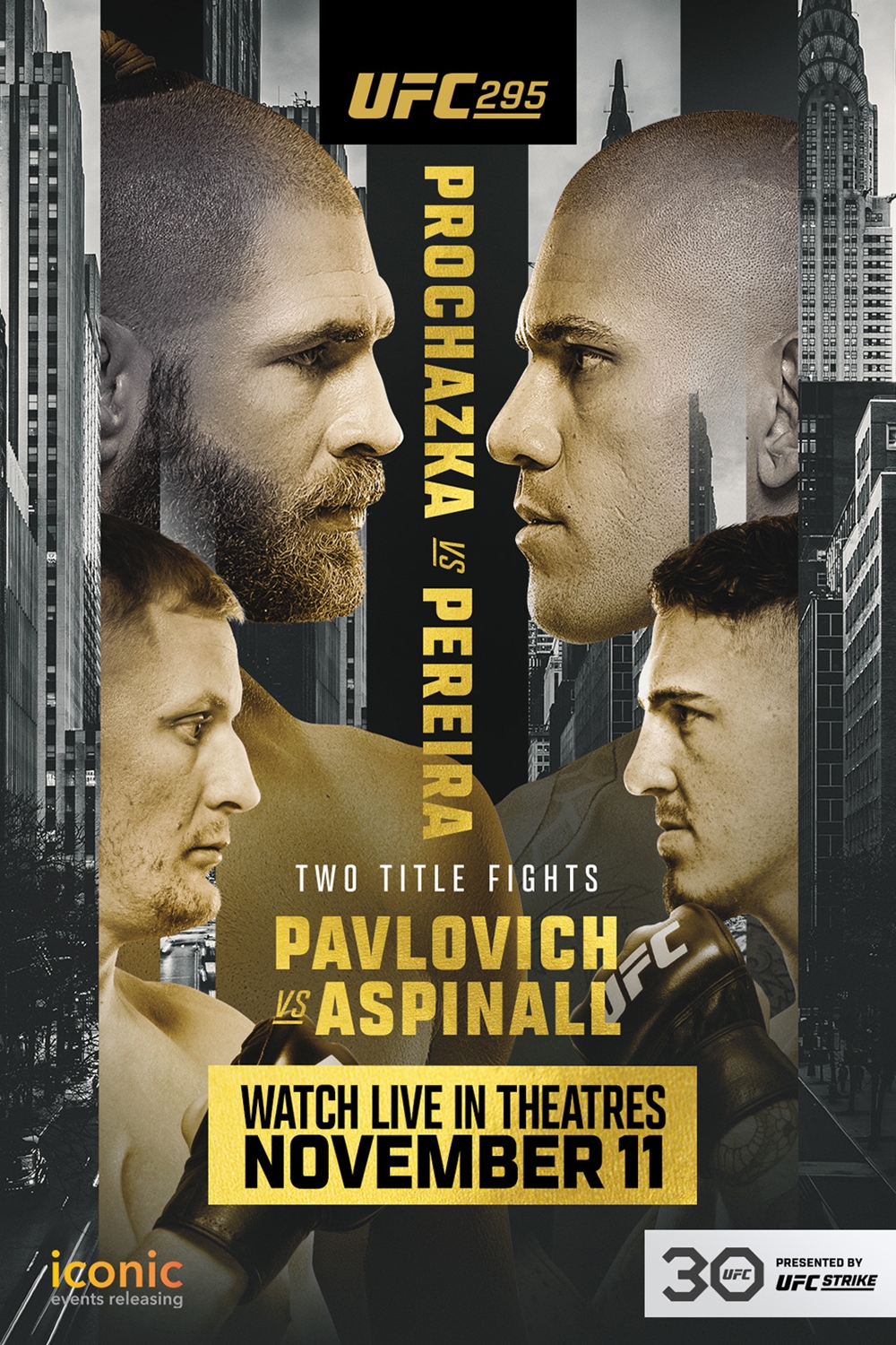 UFC 295: Procházka vs. Pereira Movie Times | Showbiz Baytown